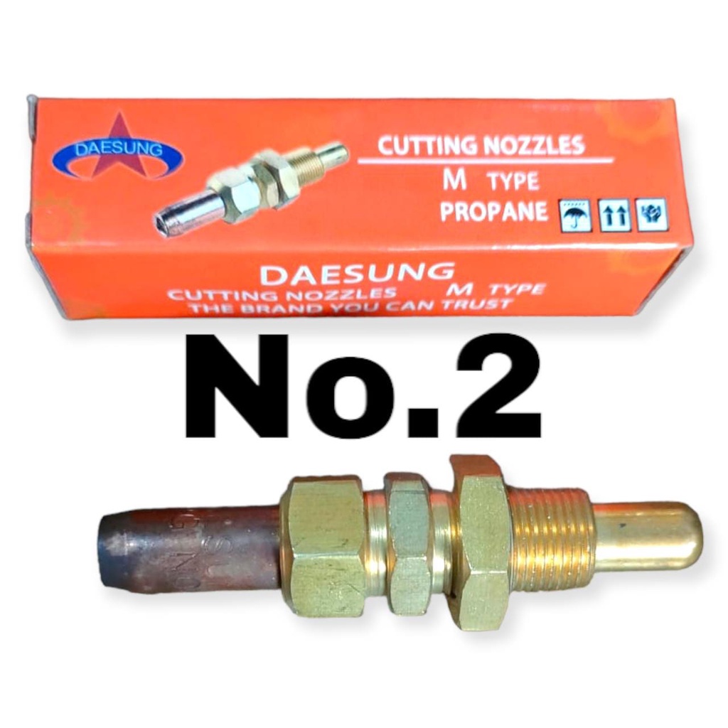 Jual Cutting Tip Type M Propane No.2 LPG Nozzle Blender Potong Type M ...