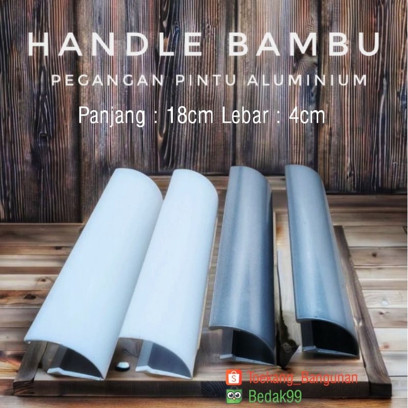 Jual Handle Bambu Pegangan Pintu Aluminium (Harga per pasang) | Shopee ...