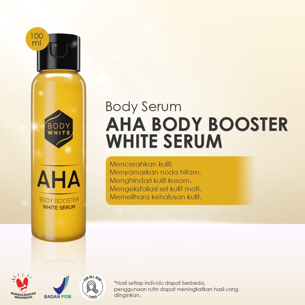 Jual BODY WHITE AHA BOOSTER SERUM 100ML | Shopee Indonesia