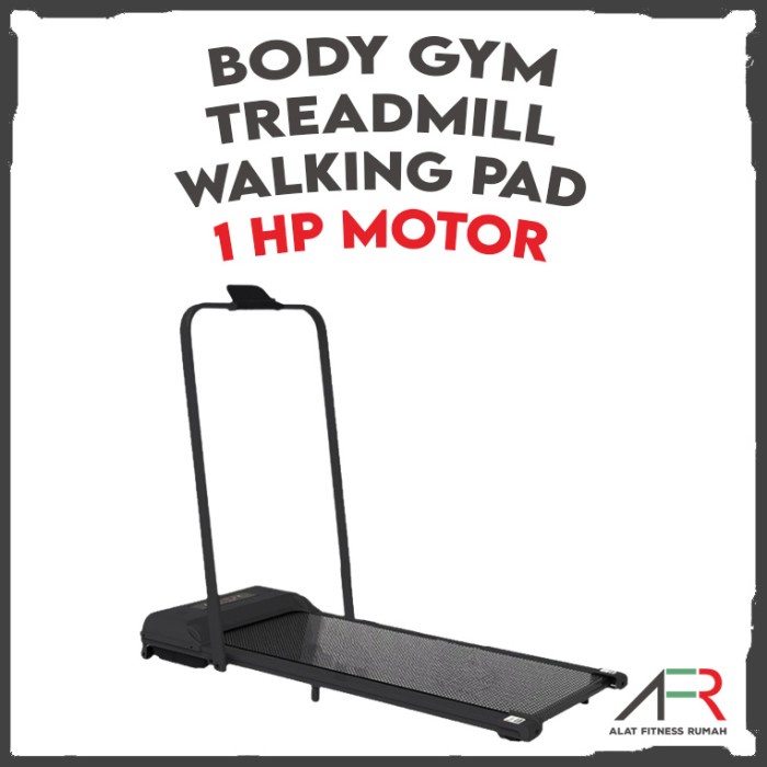 Jual Treadmill Walking Pad Elektrik 1 HP Body Gym 2 Varian Handle ...