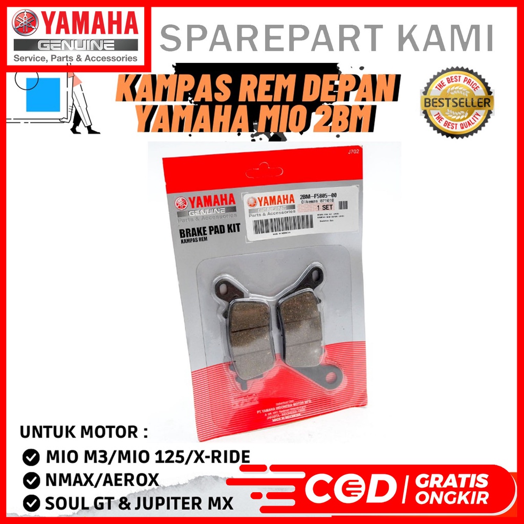 Jual DISPAD KAMPAS REM DEPAN AEROX LEXI NMAX GEAR 125 MIO M3 MIO Z MIO SOUL GT MIO NEW SOUL GT ...