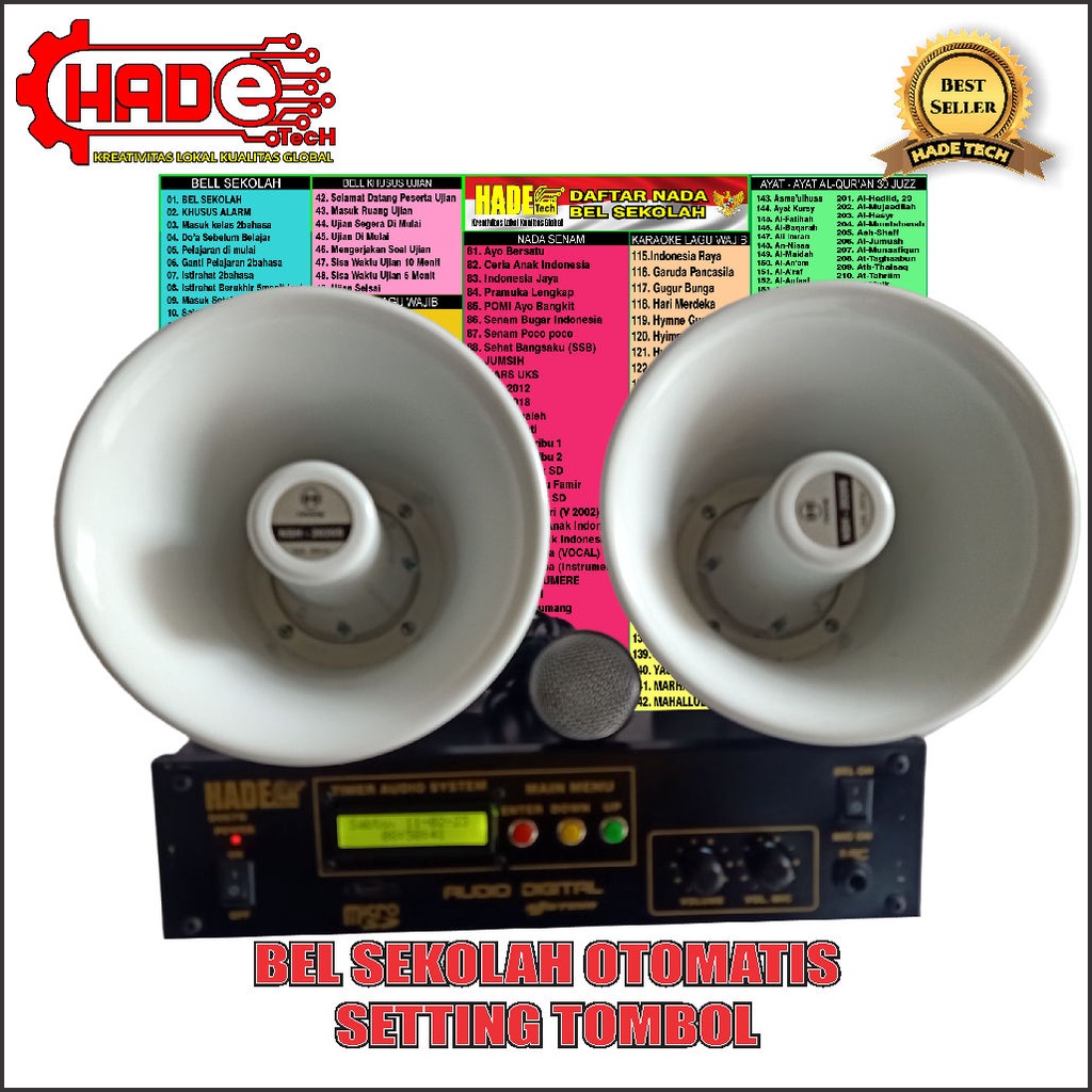 Jual Bel Sekolah Otomatis 2horn lengkap | Shopee Indonesia