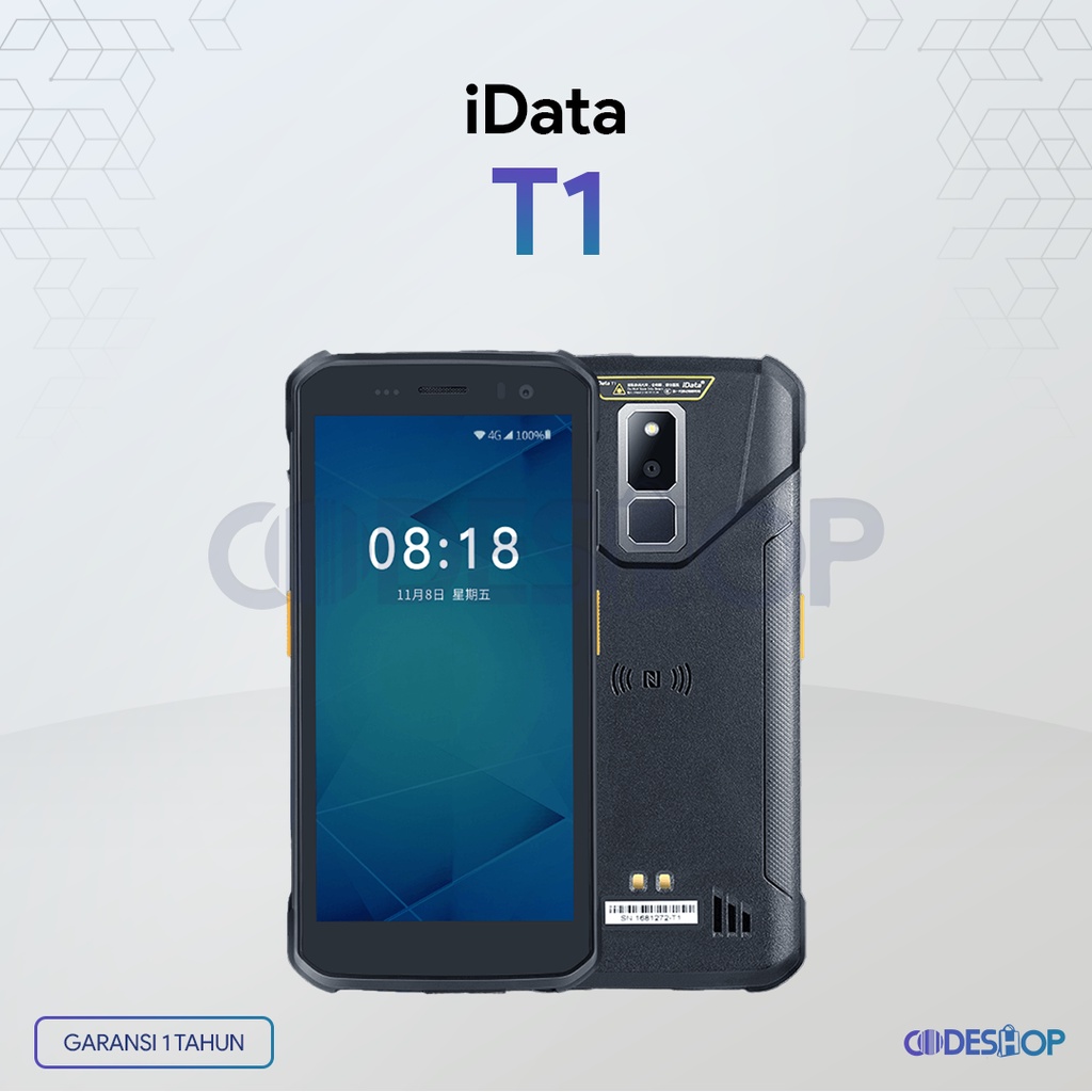Jual iData T1 Scanner Barcode Mobile Android PDA PDT 2 Dimensi | Shopee Indonesia