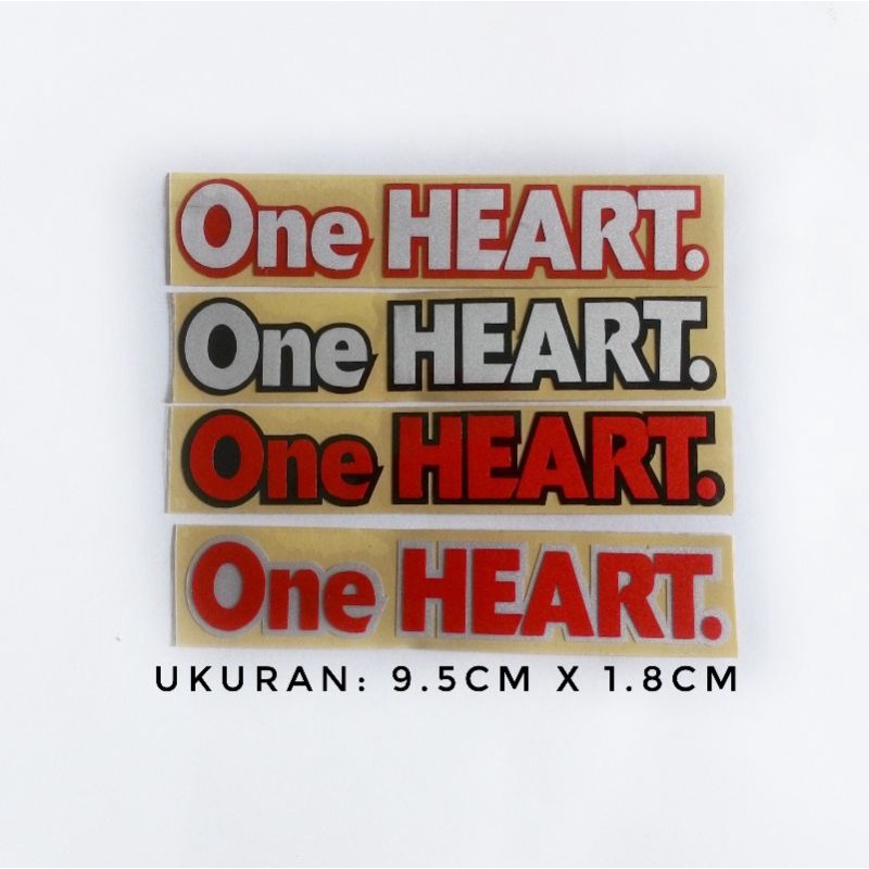 Jual Stiker Cutting One Heart Kecil Cutting Sticker Motor Unik Stiker ...