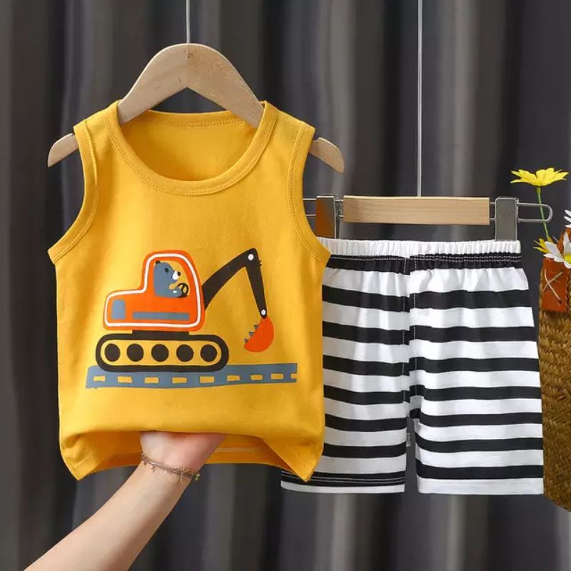 Jual SETELAN SINGLET ANAK ANAK/SETELAN SINGLET ANAK ANAK PREMIUM/SET ...