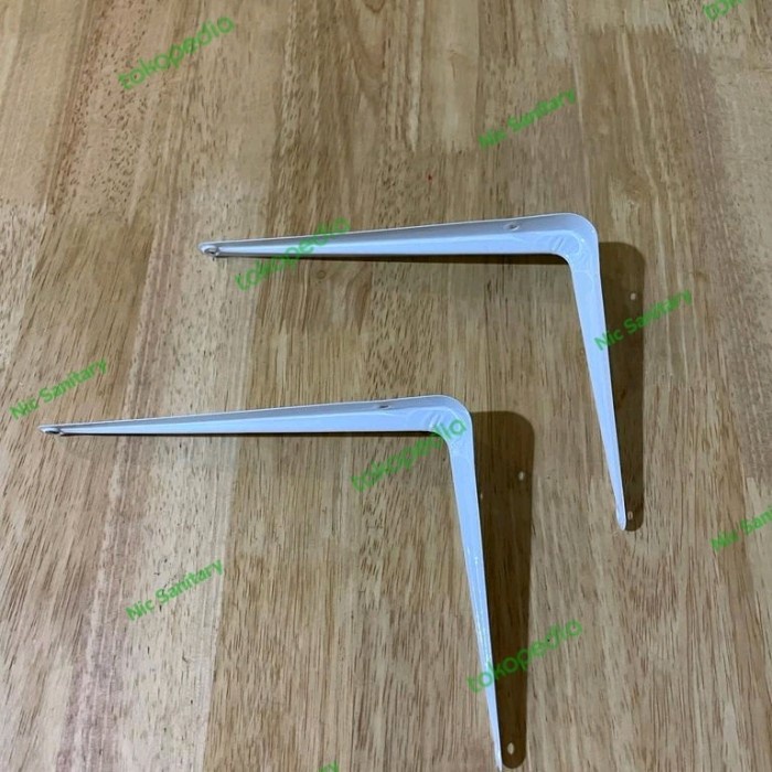 Jual Siku rak putih / siku besi tembok / siku besi L | Shopee Indonesia