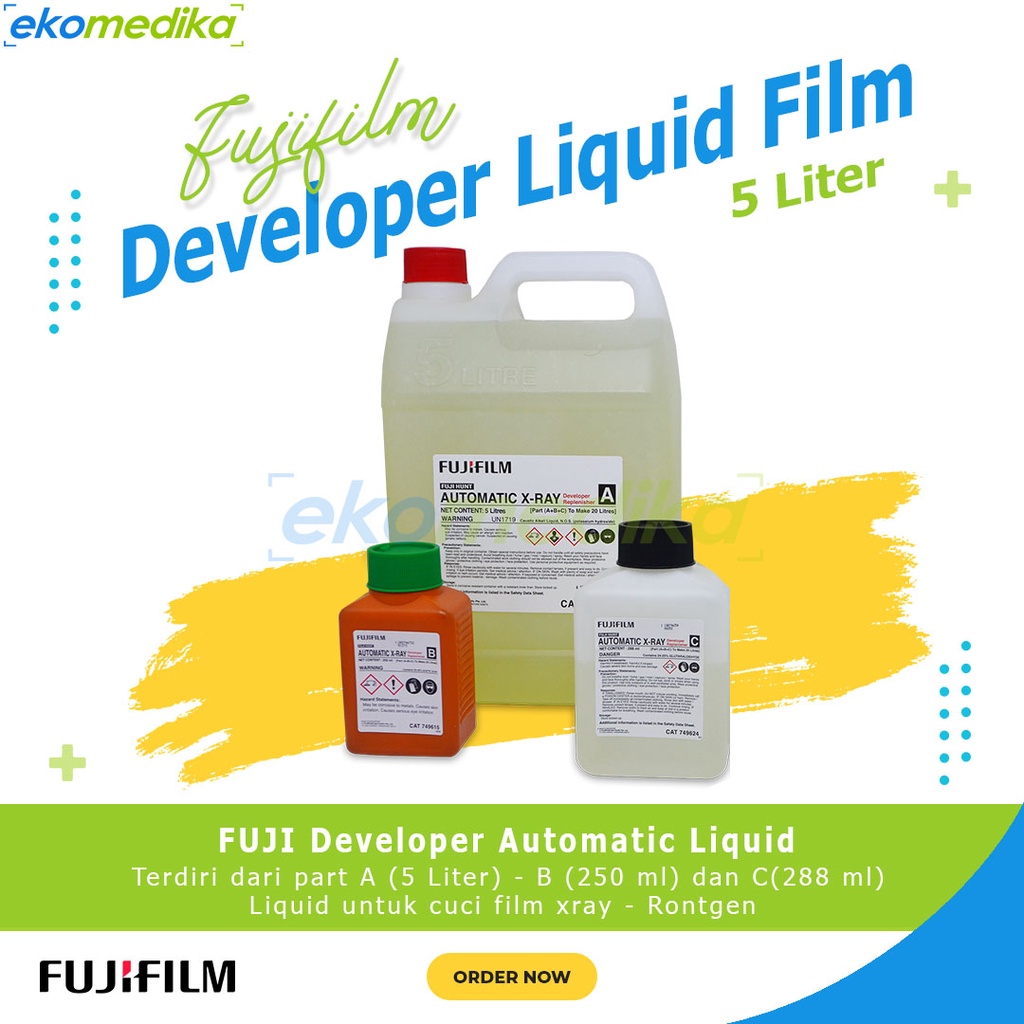 Jual Automatic X-Ray Developer Replenisher Fuji Film 1 set 5 liter ...