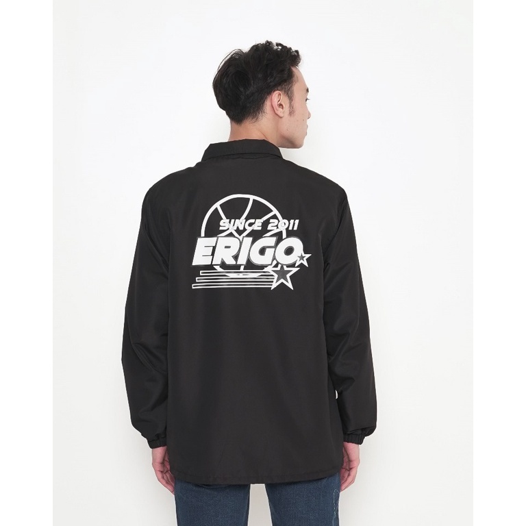 Jual Erigo Coach Jacket Donaghy Black Unisex | Shopee Indonesia