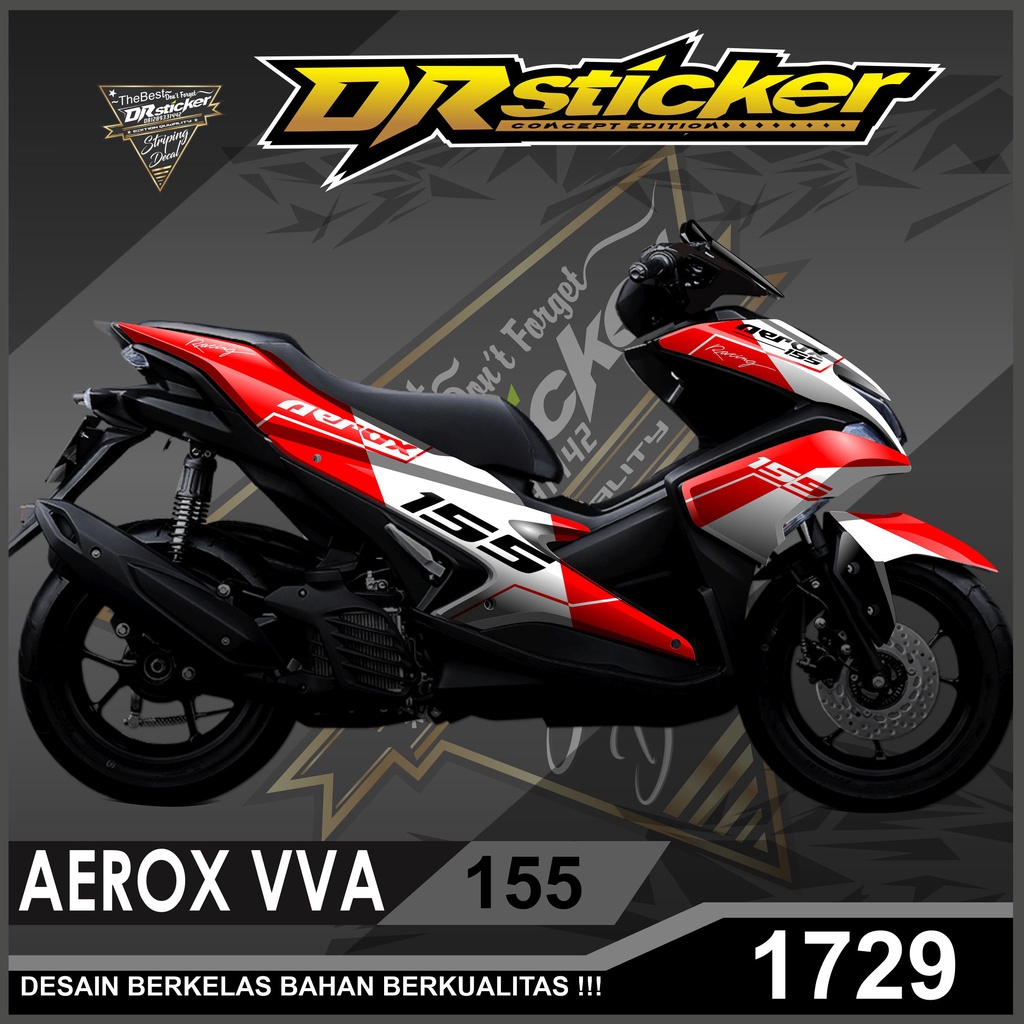 Jual Decal stiker aerox vva 155 stiker costum design racing aksesoris ...