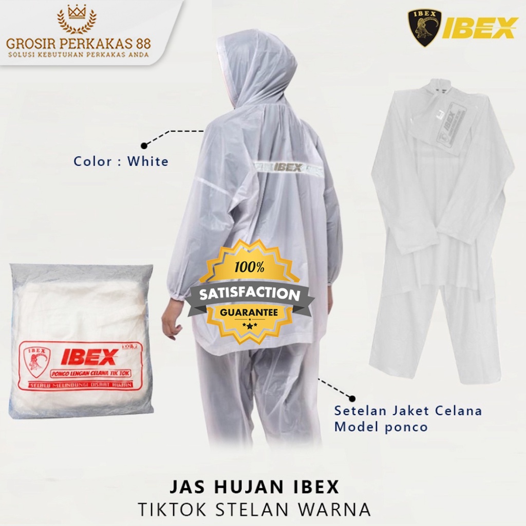 Jual Rain Coat Jaz Hujan Raincoat Jas Ujan Setelan Pria Wanita Ibex Tiktok Jass Murah Mantol ...