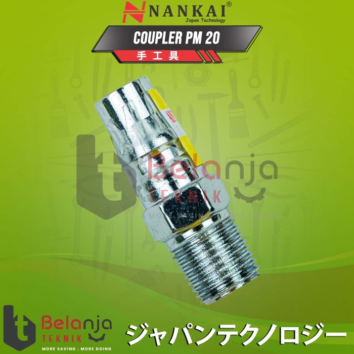 Jual Nankai Quick Coupler PM 20 Sambungan Selang Kompresor Cuk Kopler ...