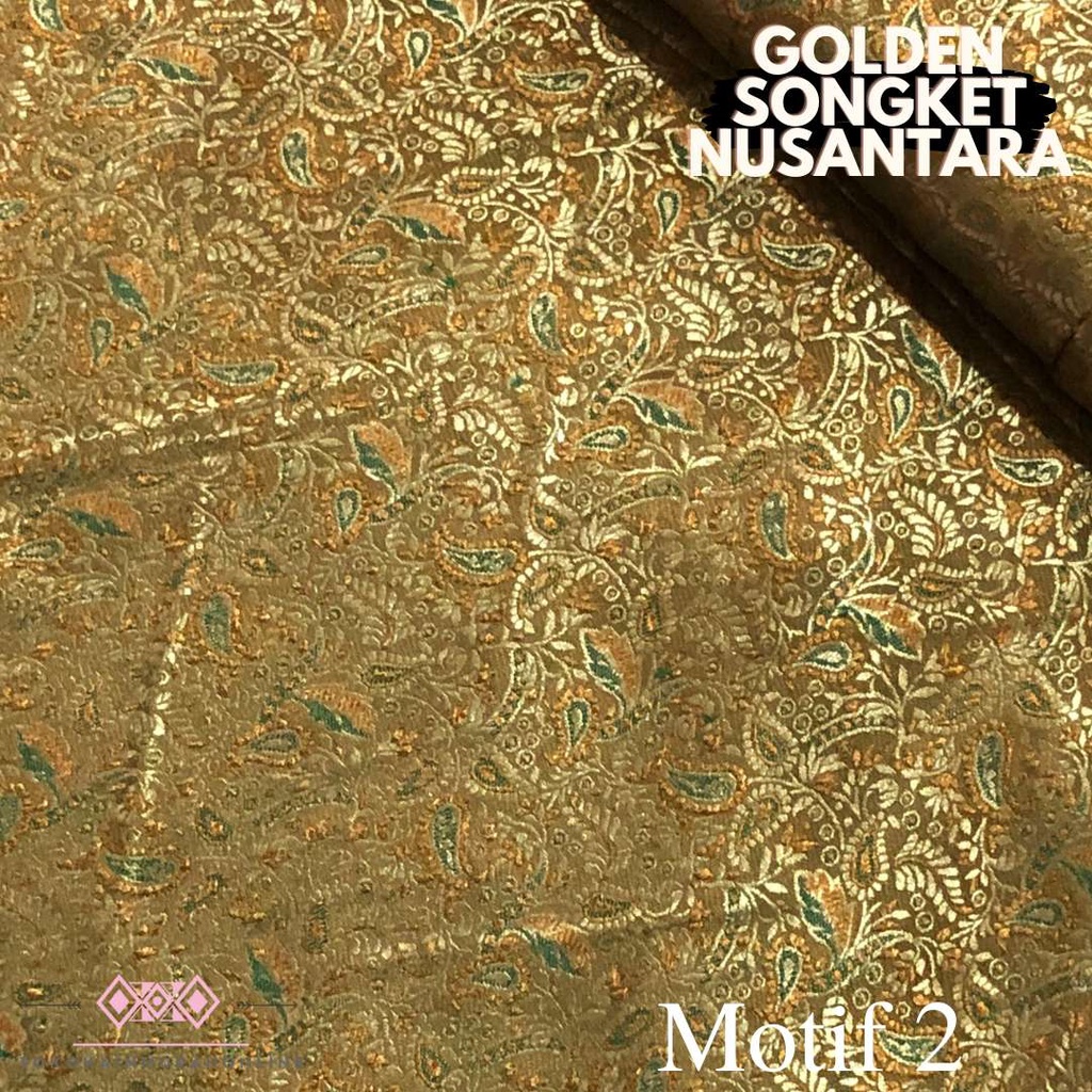 Jual Kain Songket Emas NUSANTARA Golden Songket Motif 2023 TERMURAH ...