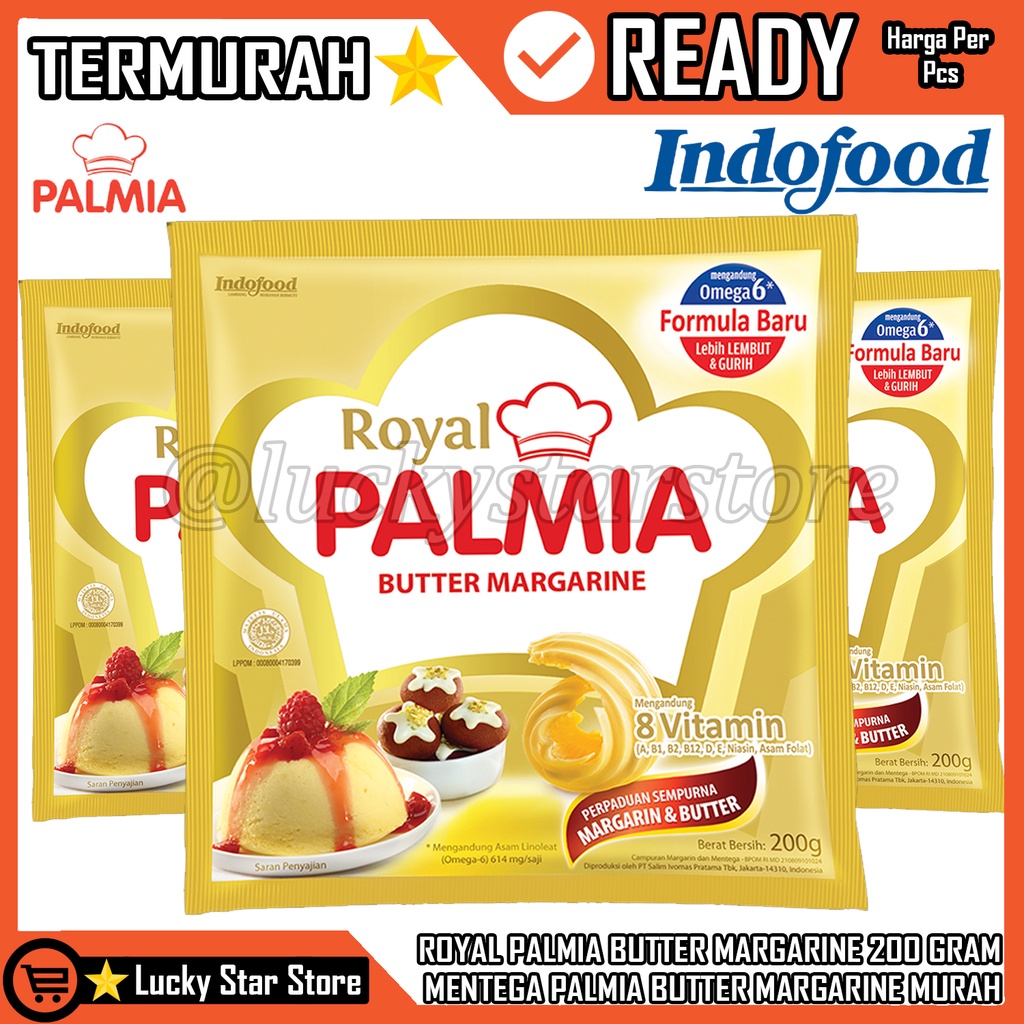 Jual ROYAL PALMIA BUTTER MARGARINE 200 GR MURAH ROYAL PALMIA BUTTER ...