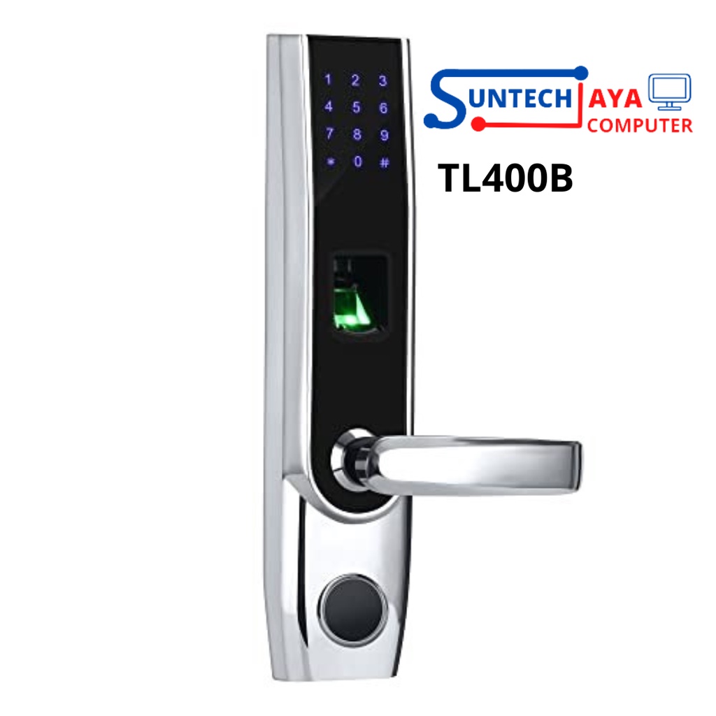 Jual ZKTeco TL400B Fingerprint Biometric Door Lock with APP Digital ...