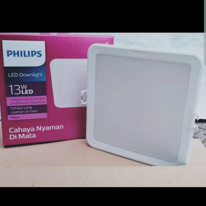 Jual Lampu Downlight Square Kotak Led Philips Meson 59465 13W | Shopee ...