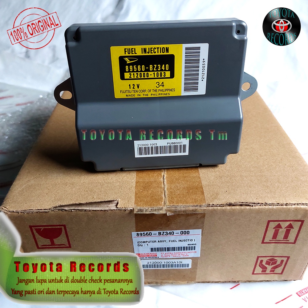 Jual Ecu Control Engine Avanza-Xenia Original Toyota 89560-BZ340 ...