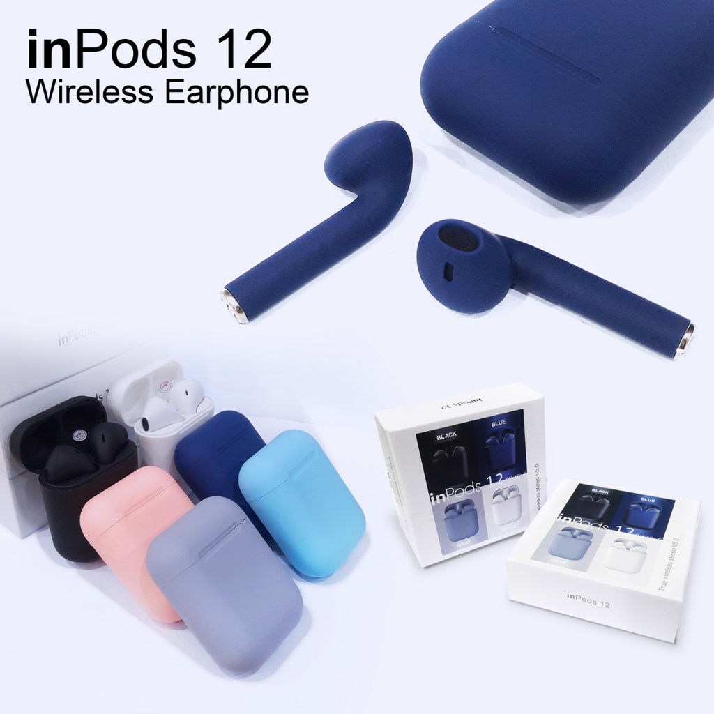 Jual HANDSFREE/HEADSET/HF/BLUETOOTH TWS INPODS 12 MACARON +KBL CHARGER ...