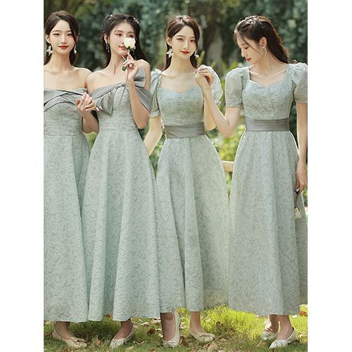 Jual Gaun pengiring pengantin hijau bagian panjang baru kelompok ...