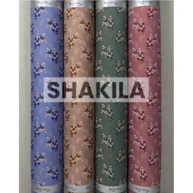 Jual Kain Shakila Premium motif Seruni harga persetengah meter | Shopee ...