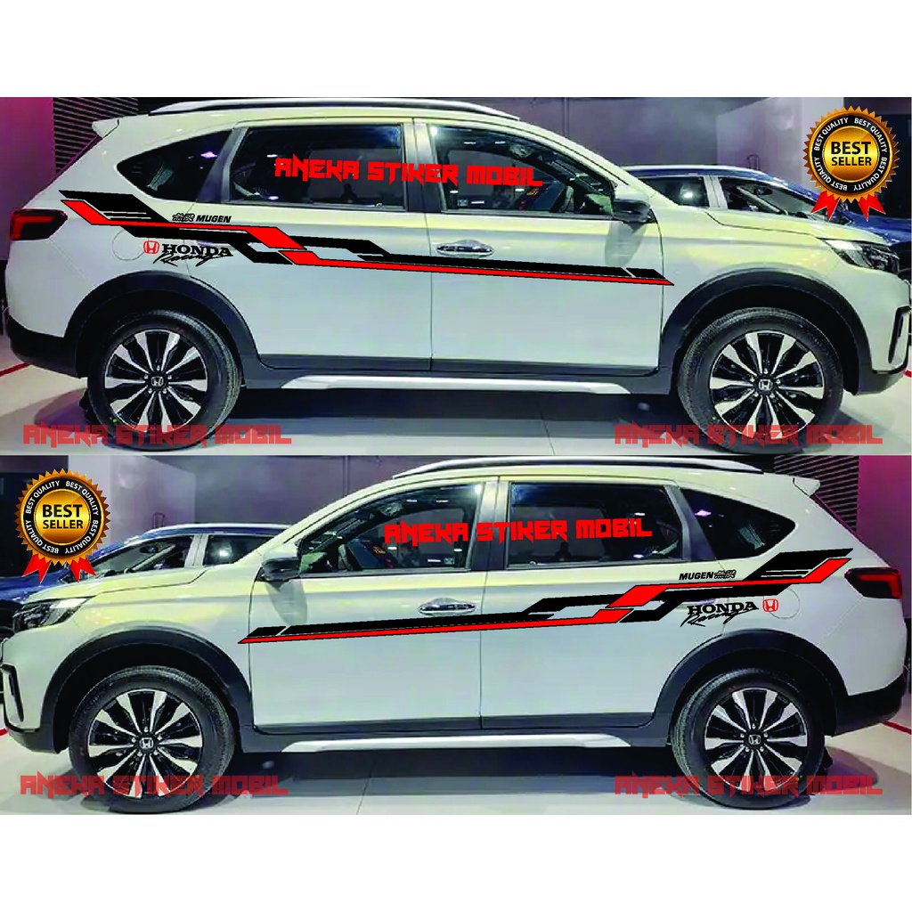 Jual Stiker Mobil BR-V Stiker Body Samping Honda BRV Simple | Shopee ...