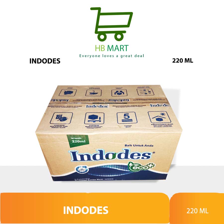 Jual KHUSUS GOJEK INDODES AIR MINERAL CUP/GELAS (48CUPS X 220ML) MEDAN ...