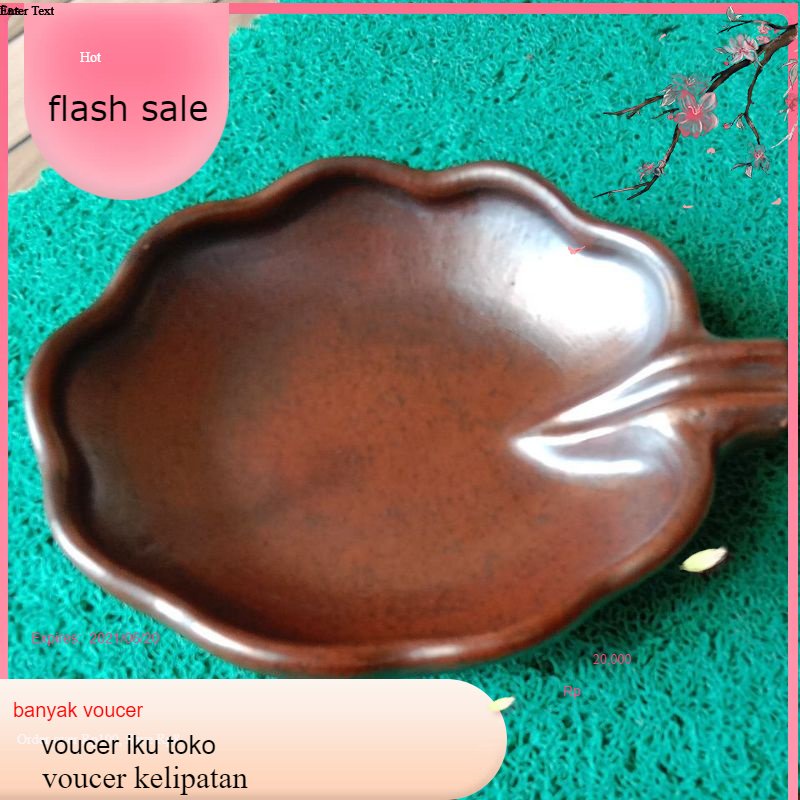 Jual Piring KLASIK Tanah Liat Model DAUN Gerabah | Shopee Indonesia