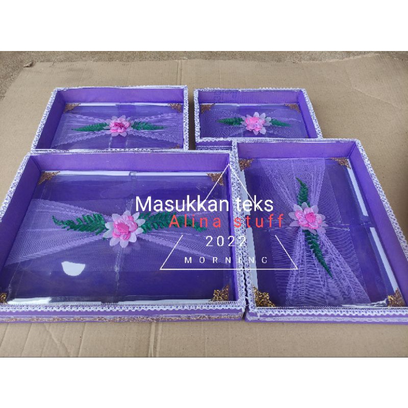 Jual kotak hantaran isi 2 3 dan 4 plus tutup mika murah banget model ...