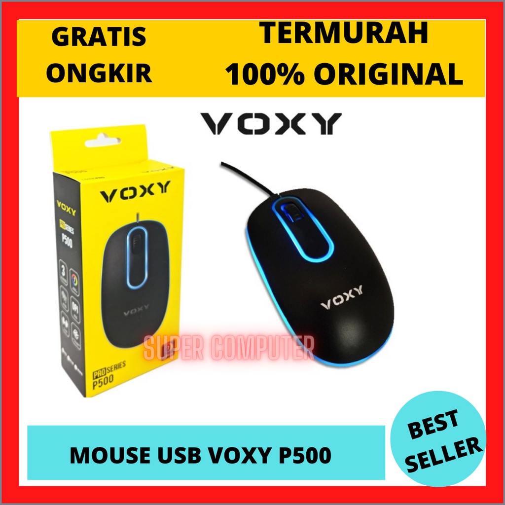 Jual S.C MOUSE USB VOXY P500 RGB / MOUSE GAMING / MOUSE MURAH | Shopee ...
