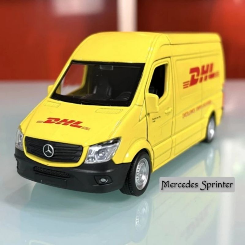 Jual RMZ DIE- CAST Mercedes Benz Sprinter Van DHL Mainan Miniatur Mobil ...