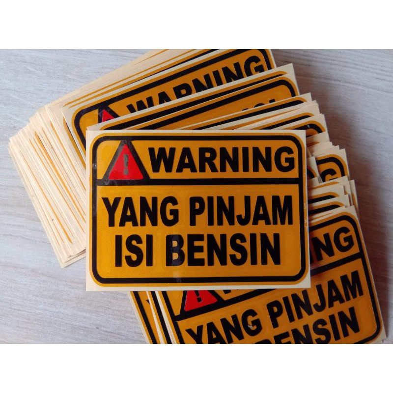 Jual Sticker yang pinjam isi bensin stiker motor cutting | Shopee Indonesia