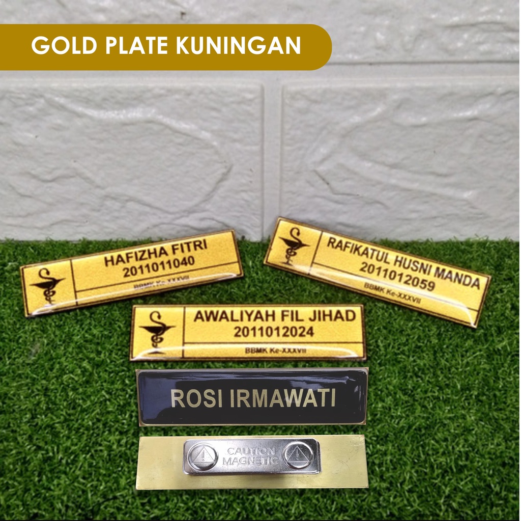 Jual Name Tag /Nama Dada/Papan Nama-Custom Satuan-Proses Cepat ...