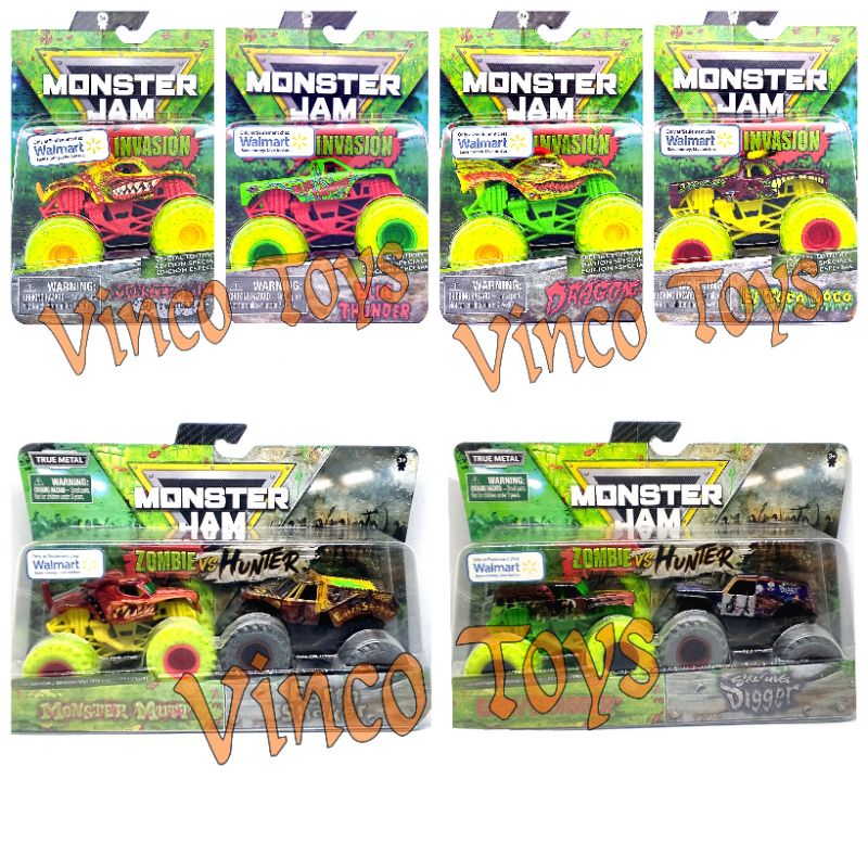 Jual Monster Jam INVASION Zombie vs Hunter Spin Master Special Edition ...