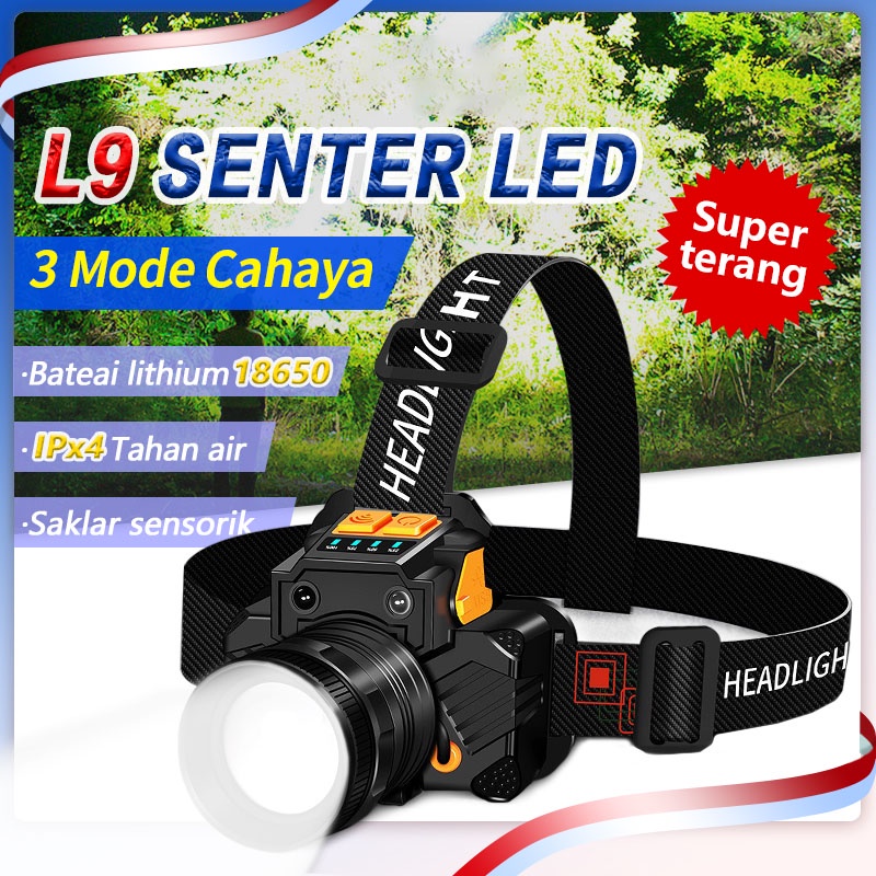 Jual Multifunction USB【Lampu Kepala LED】 /Outdoor Travel Praktis 3 ...