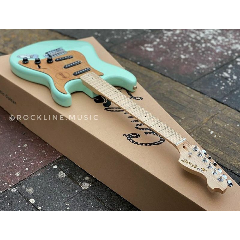 Jual Gitar Elektrik Original Difergio Hijau Melon | Shopee Indonesia