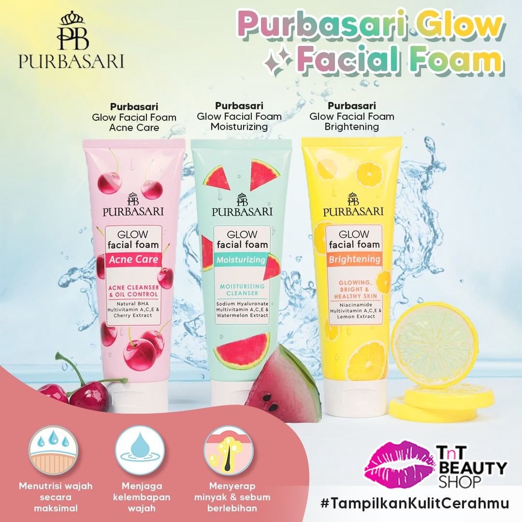 Jual Purbasari Glow Facial Foam 100gr - Brightening - Acne Care ...