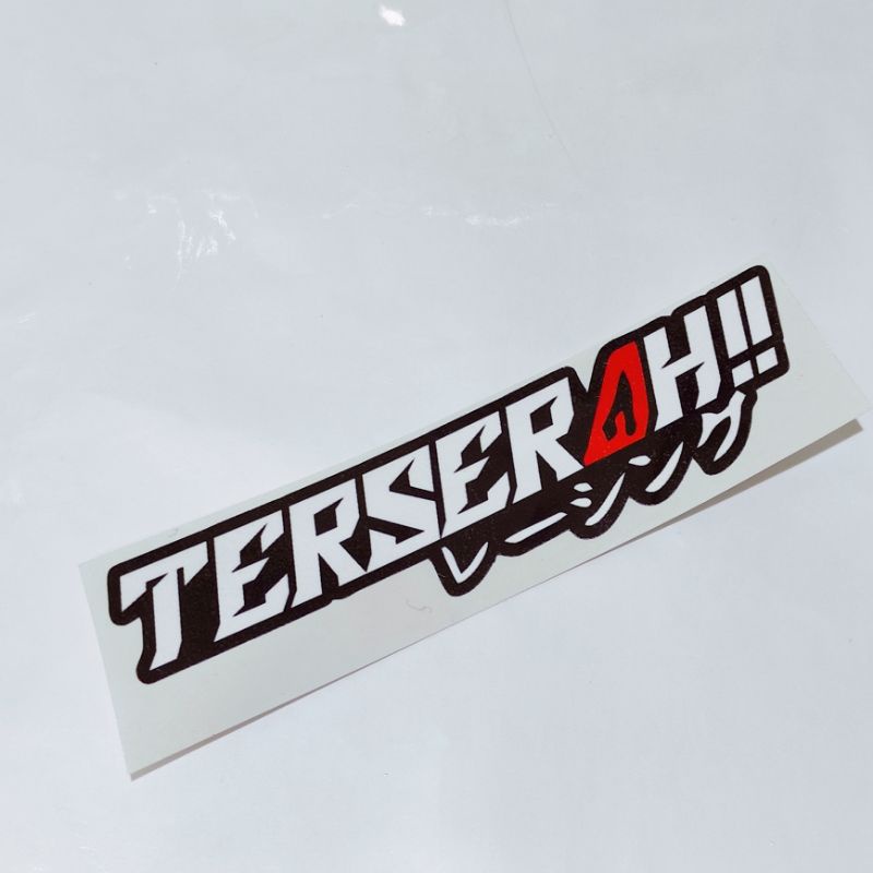 Jual stiker kata kata terserah / stiker viral / stiker motor / stiker ...
