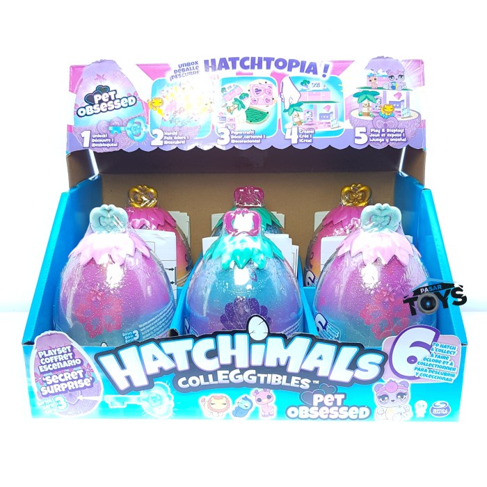 Jual HATCHIMALS COLLEGGTIBLES SECRET SURPRISE PET OBSESSED HATCHTOPIA ...