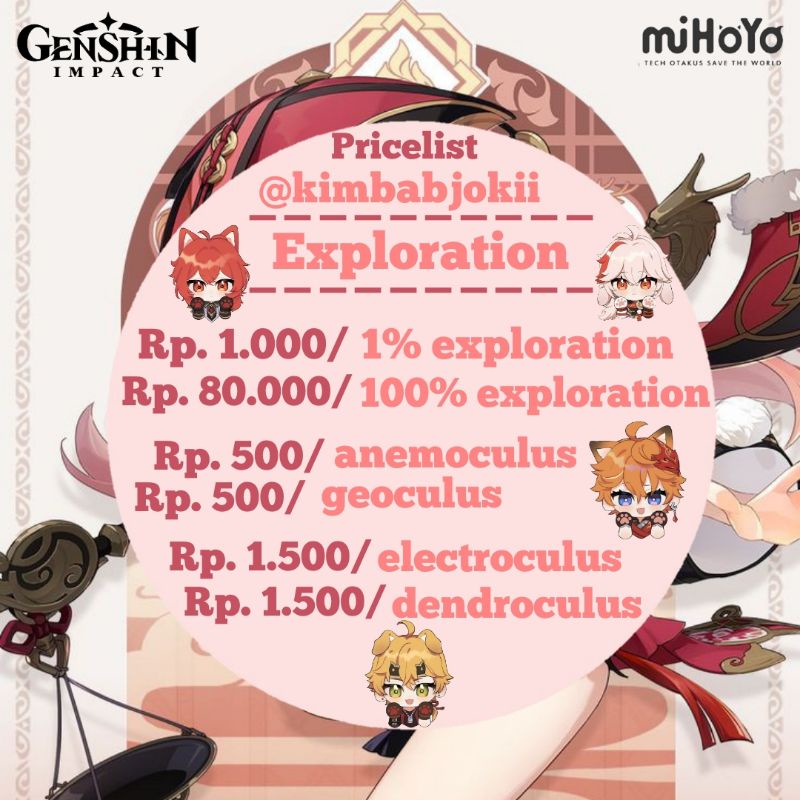 Jual Joki culus genshin impact | Shopee Indonesia Jual Joki culus genshin impact | Shopee Indonesia