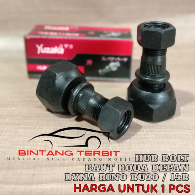 Jual HUB BOLT FRONT BAUT RODA DEPAN RINO 14B DYNA 125HT 130HT | Shopee ...