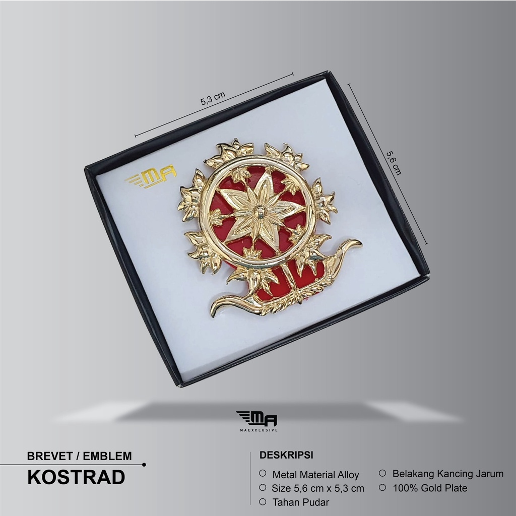 Jual EMBLEM BARET KOSTRAD BRIVET BREVET KOSTRAD | Shopee Indonesia