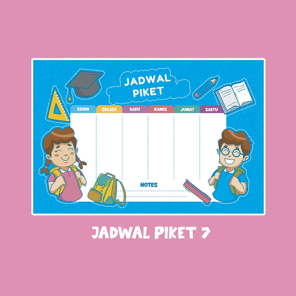 Jual #11 Kamilastorindo Poster Jadwal Piket Anak Sekolah PAUD TK SD ...