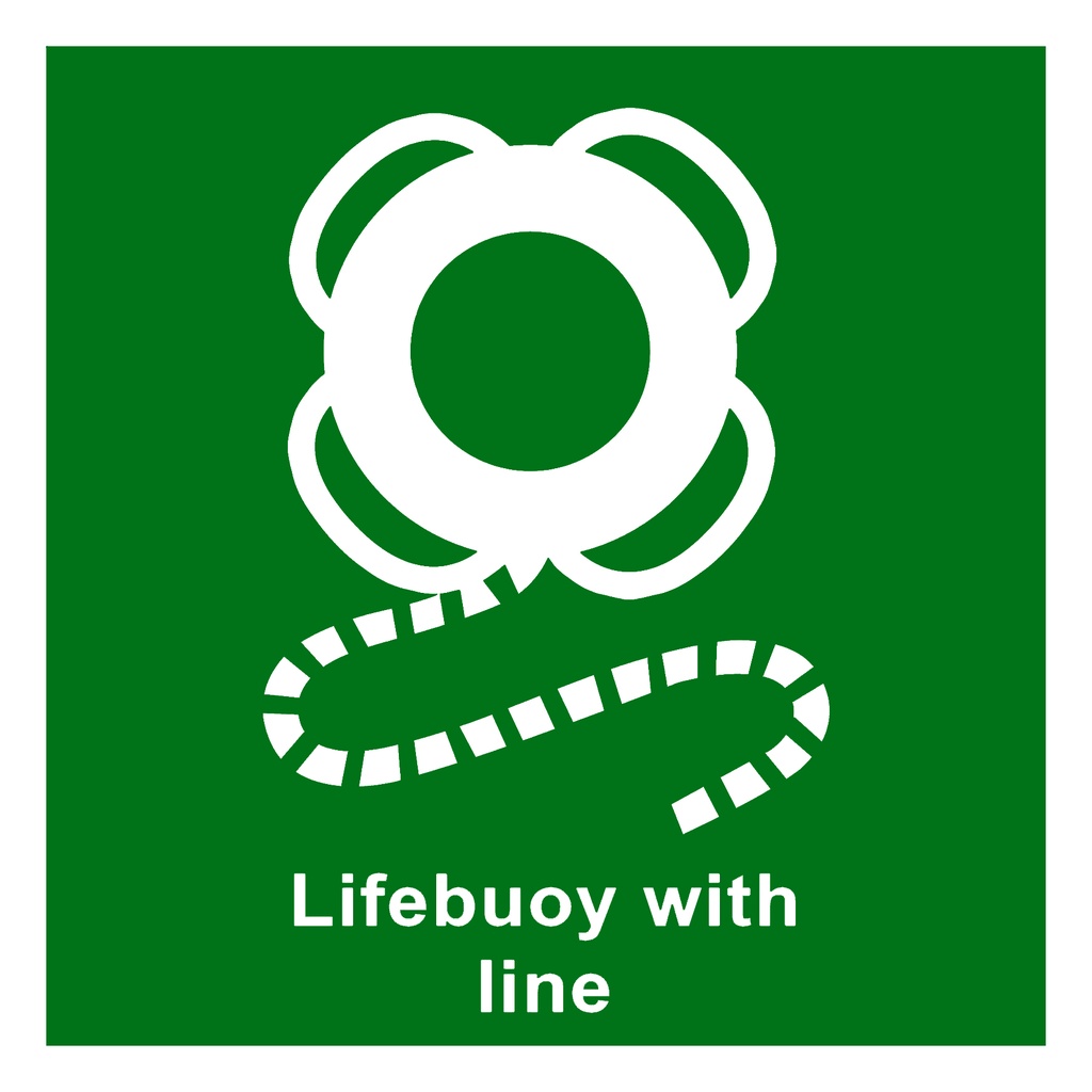 Jual Sticker Safety IMO PERKAPALAN LIFEBUOY WITH LINE Ukuran 15x15 ...