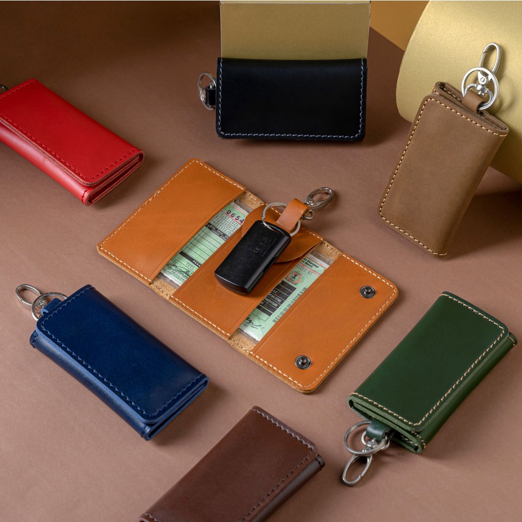 Jual Dompet STNK Kulit Asli Lipat Tiga | Gantungan Kunci Mobil Motor ...