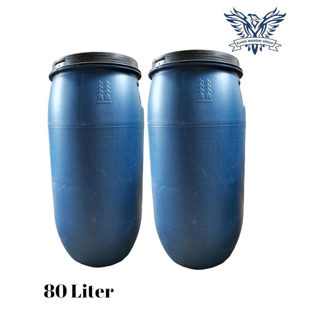 Jual 80Liter TEMPAT SAMPAH / Tong Air Biru/ Tong Komposter Biru ...