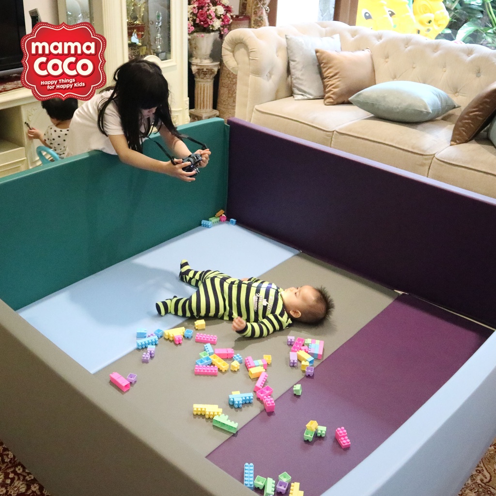 Jual MAMACOCO Bumper Bed Bumpermat Bumperbox Type Supergrande 1,5x1,5m TEBAL 10cm | Shopee Indonesia
