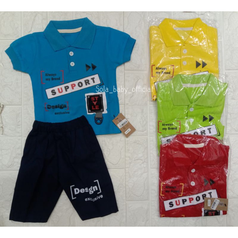 Jual Baju Setelan Anak Cowo Kaos Kerah | Shopee Indonesia Jual Baju Setelan Anak Cowo Kaos Kerah | Shopee Indonesia