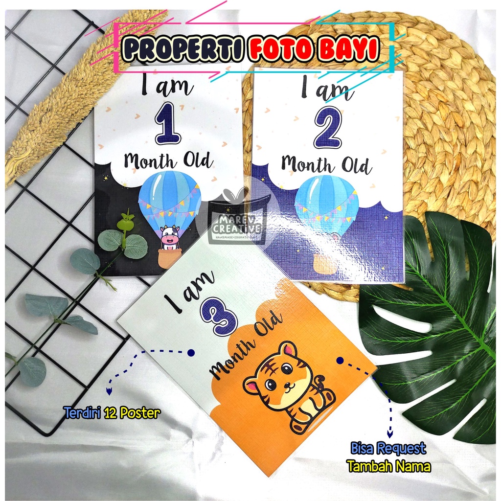 Jual MONTH BIRTHDAY - PROPERTI FOTO NEWBORN, FOTO BAYI PROPERTI ...