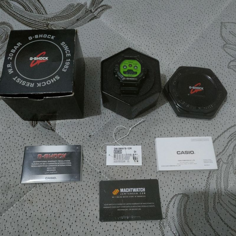Jual Casio Gshock DW-5900RS x Hot Rock Sounds jam tangan bekas second ...