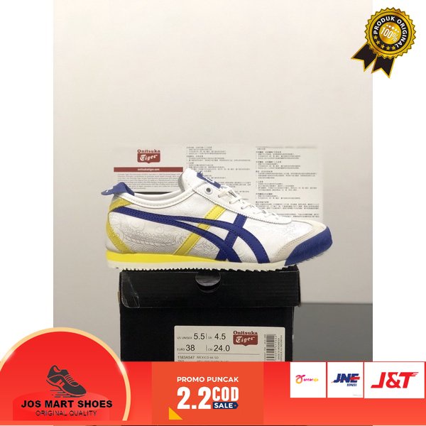 Jual Sepatu Onitsuka Tiger Mexico 66 Street Fighter Chun Li White Blue | Shopee Indonesia