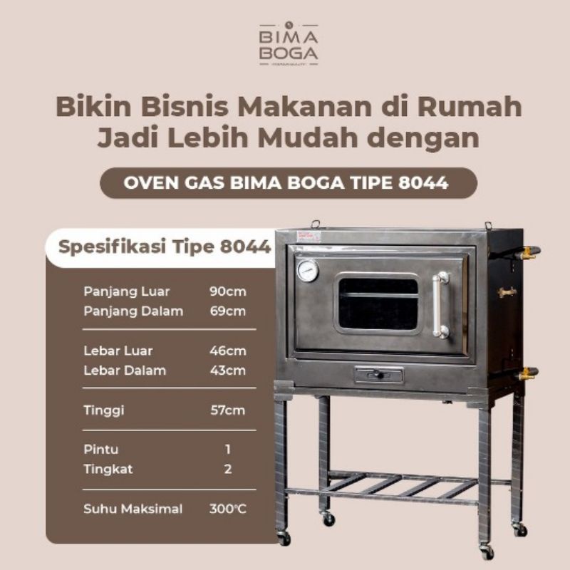 Jual KHuSUS KARGO OVEN GAS BIMA BOGA Type 8044 | Shopee Indonesia